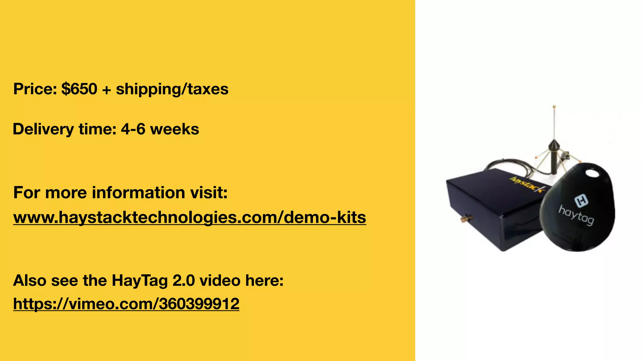 Introducing the new HayTag 2.0 | PDF