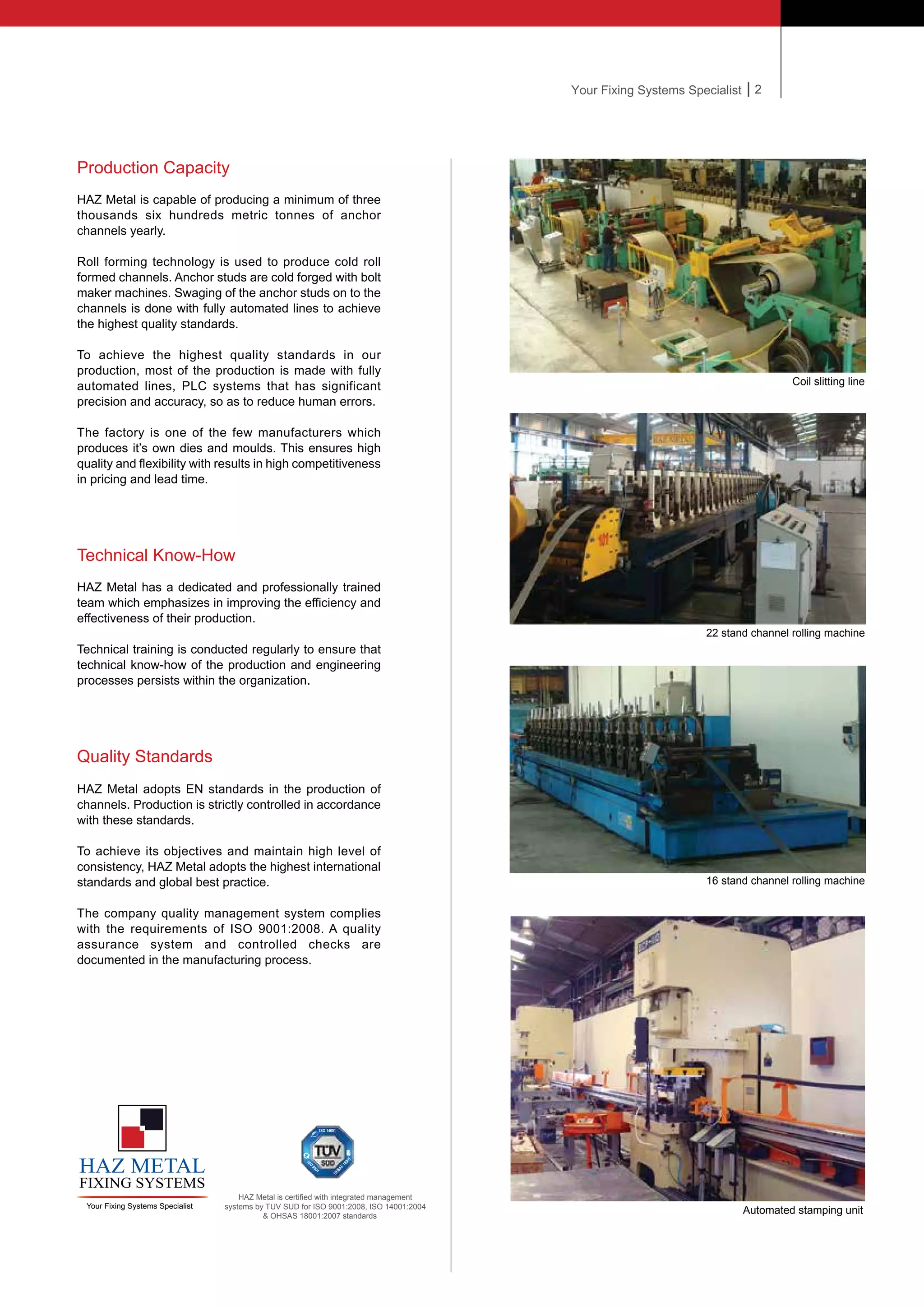 Anchor Channel Technical Catalog | PDF | Civil Engineering Industry ...