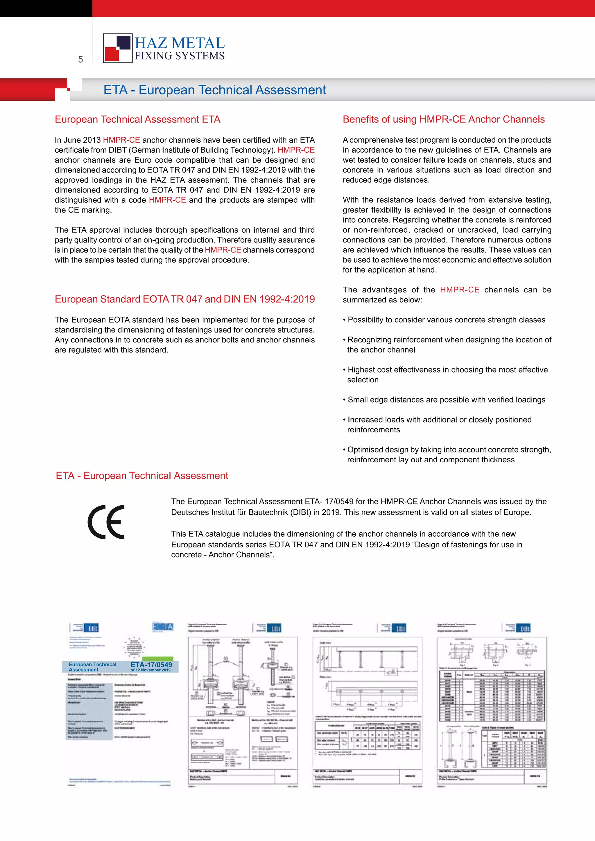Anchor Channel Technical Catalog | PDF | Civil Engineering Industry | Industries