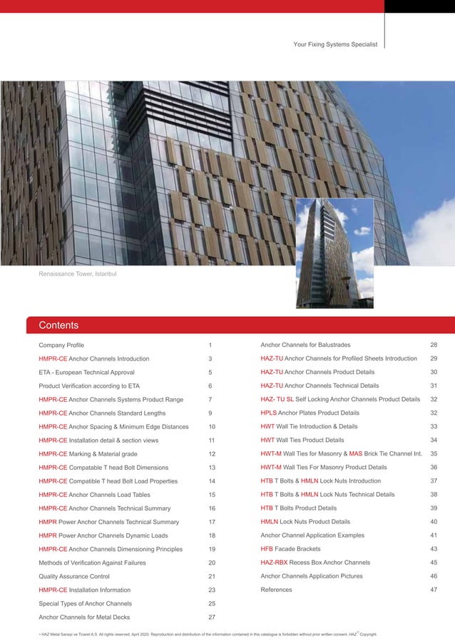 Anchor Channel Technical Catalog | PDF