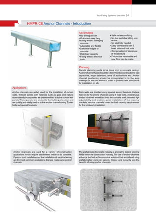 Anchor Channel Technical Catalog | PDF