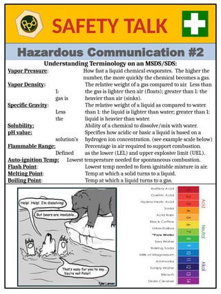 Haz-Com-02-Safety-Talk.pptx MATERIALS SAFETY DATA SHEET TRAINING | PDF