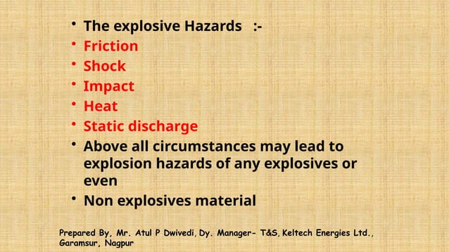 Hazaradous in emulsion explosives charging.pptx
