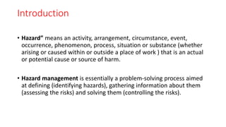 Critical Hazard in Management system | PPT