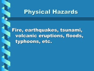 Hazard reportgs | PPTX