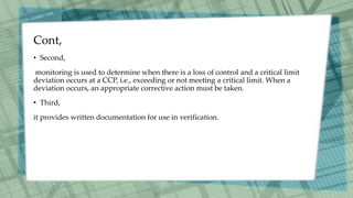 Hazard analysis and critical control point in aquaculture | PPTX