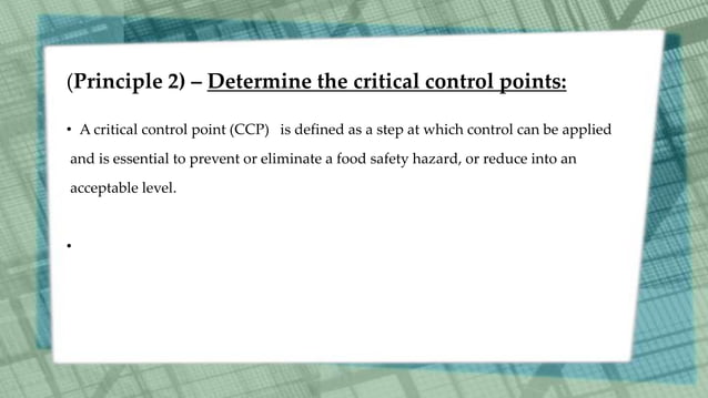 Hazard analysis and critical control point in aquaculture | PPTX | Food ...