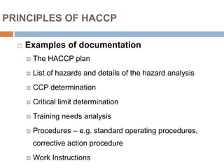 Hazard analysis critical control point (haccp) | PPTX