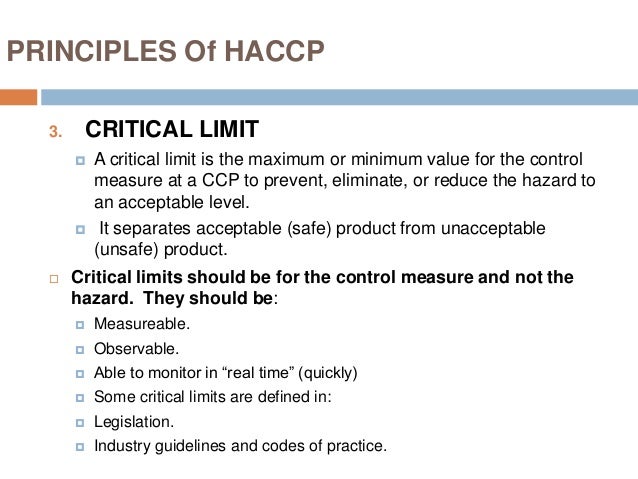 Hazard analysis critical control point (haccp)