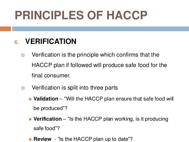 Hazard analysis critical control point (haccp)
