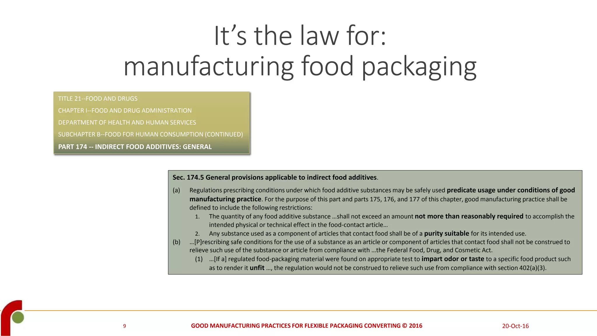 Hazard analysuis food packaging manufacturing(2) | PPTX