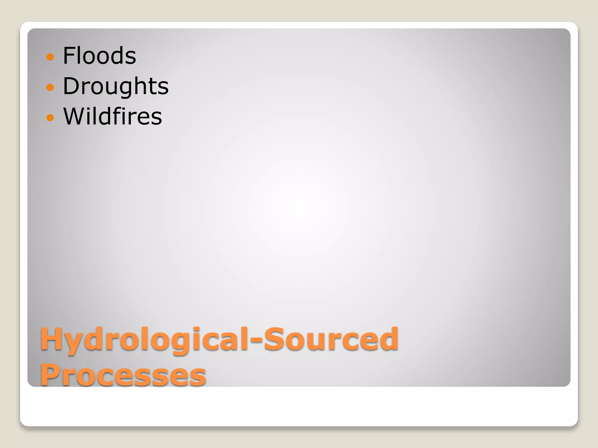 Hazard and disaster classification | PPT