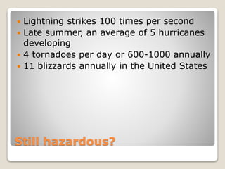 Hazard and disaster classification | PPT