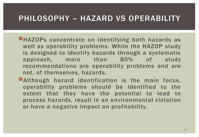 Hazard and Operability (HAZOP).pdf. ppt. | PDF