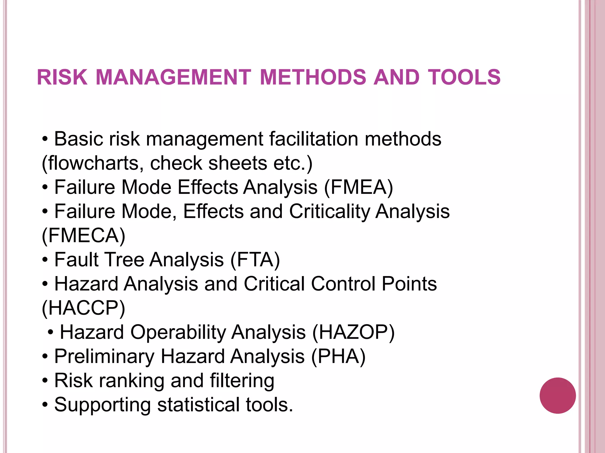 Hazard and risk management | PPTX