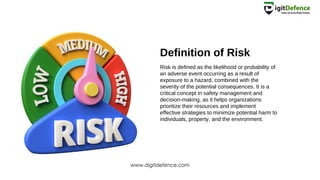What is Hazard and Risk presentation download | PPT