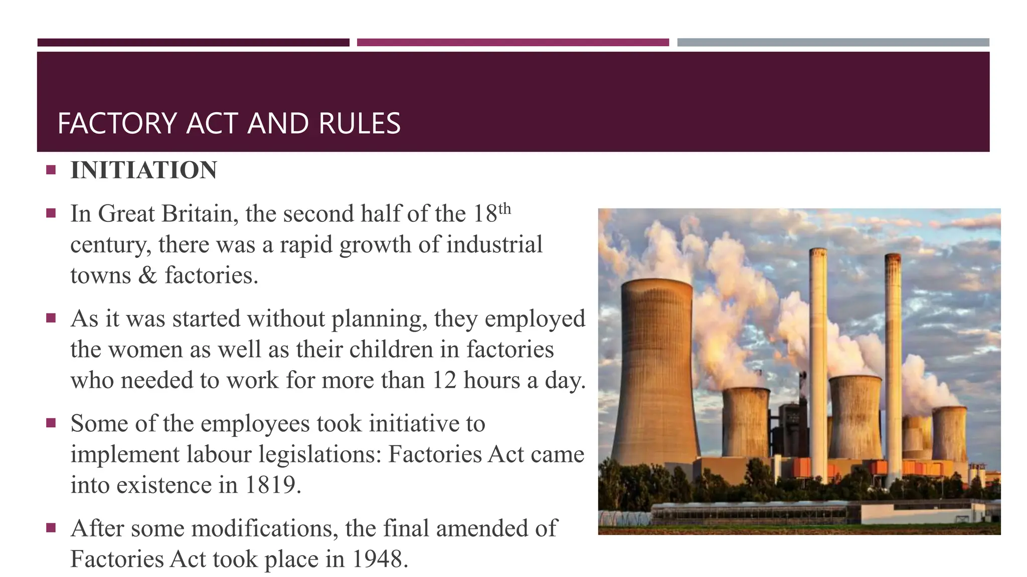 Factory act and rules,Hazard And Safety Management.pptx