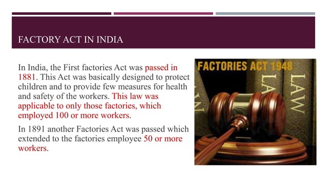 Factory act and rules,Hazard And Safety Management.pptx | Chemistry ...