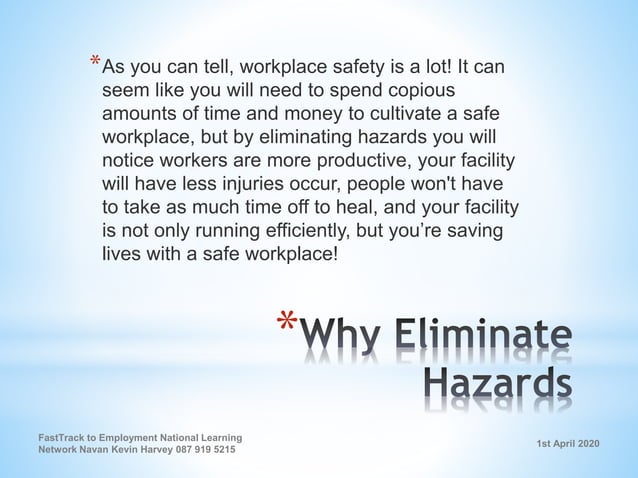 Hazards in the Workplace | PPTX