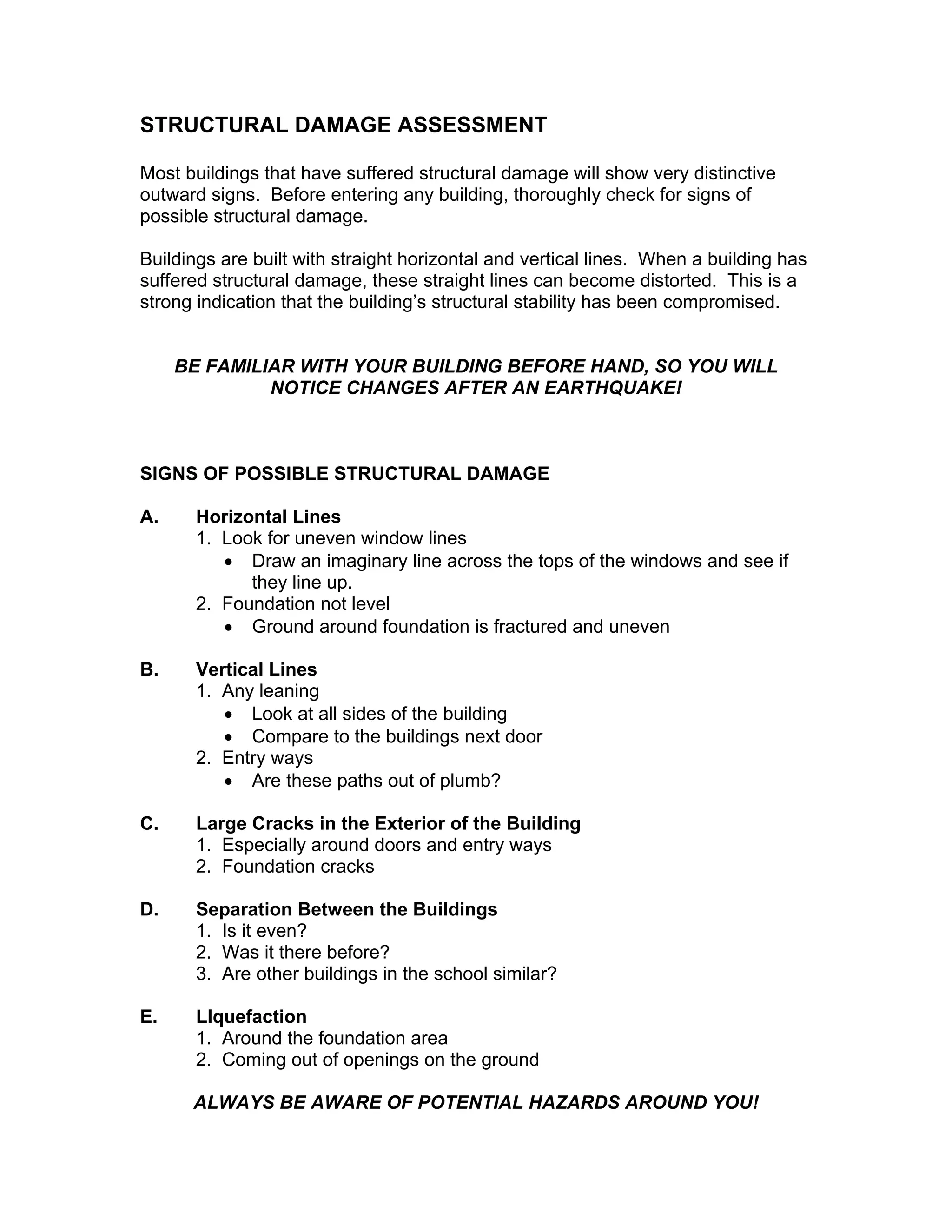 Hazard checklist | PDF