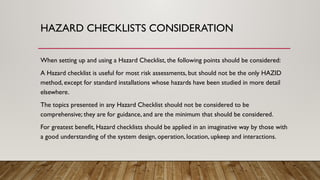 HAZARD CHECKLIST IN THE MEDICAL LABORATORY | PPT