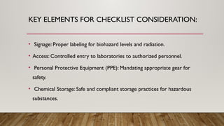 HAZARD CHECKLIST IN THE MEDICAL LABORATORY | PPT