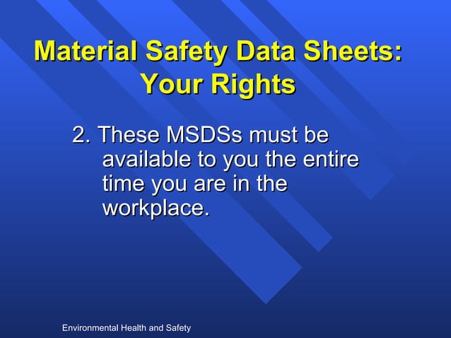 Hazard communication | PPS | Business and Finance