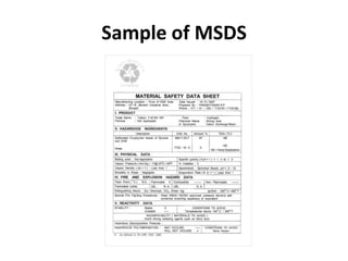 Hazard communication lect 1 | PPTX | First Aid | Injuries