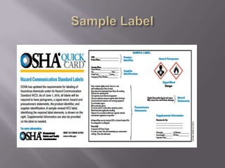 Hazard communication standard presentation | PPT