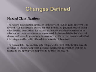 Hazard communication standard presentation | PPT