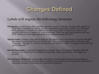 Hazard communication standard presentation | PPTX