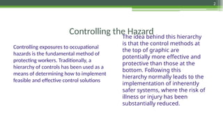 Hazard Control - Health Safety Occupational | PPTX
