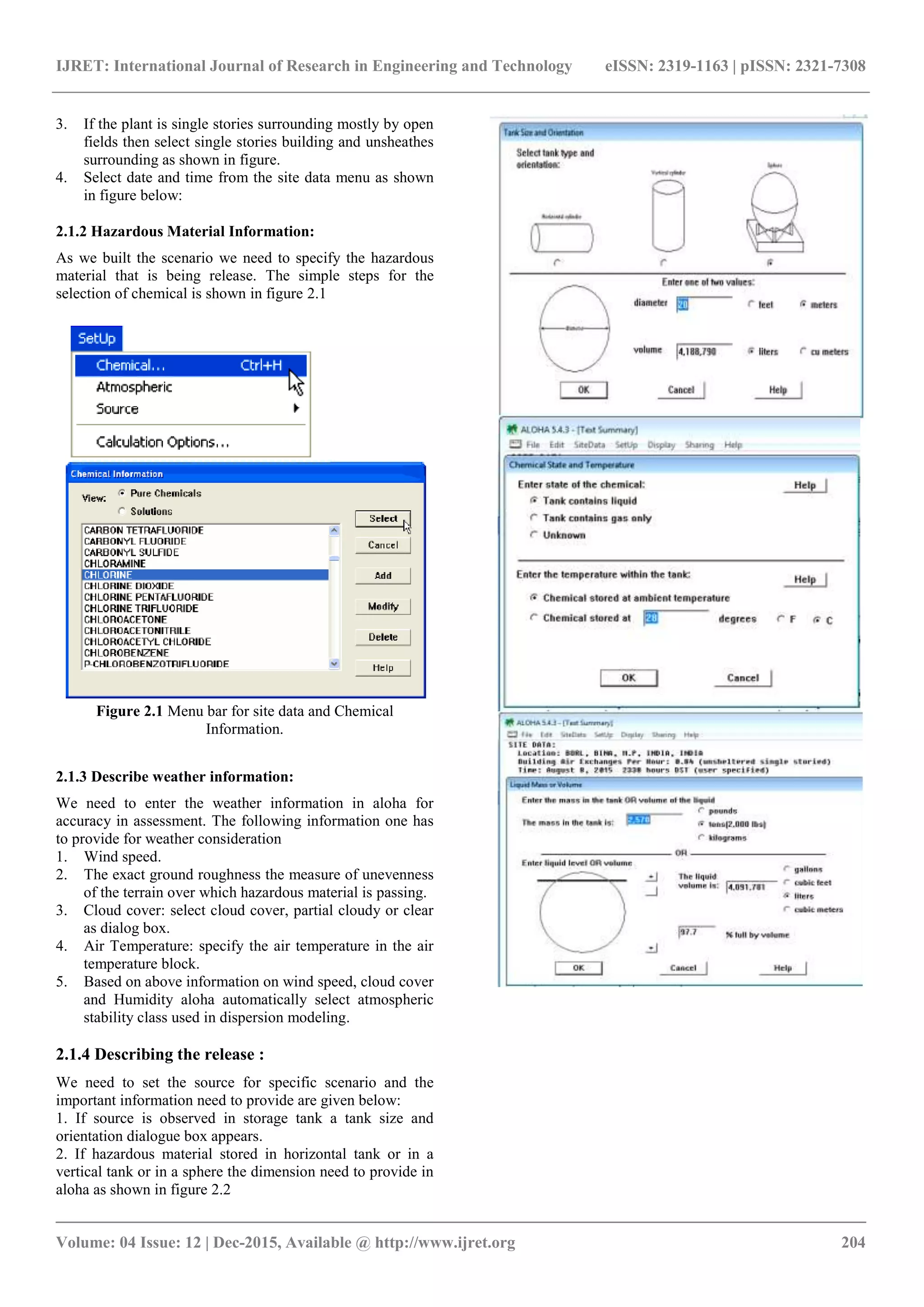 Hazard evaluation using aloha tool in storage area of an oil refinery | PDF