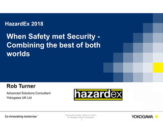 Hazardex 2018 when safety met security | PPTX