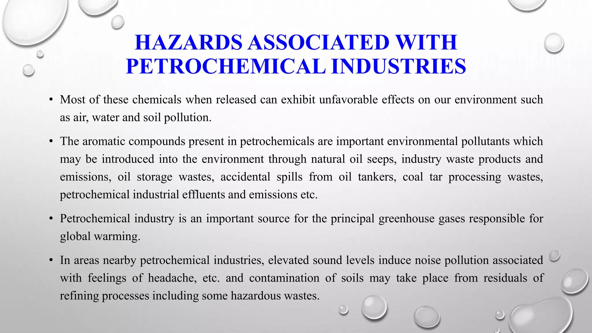 Hazard handling in a petrochemical factory | PPTX