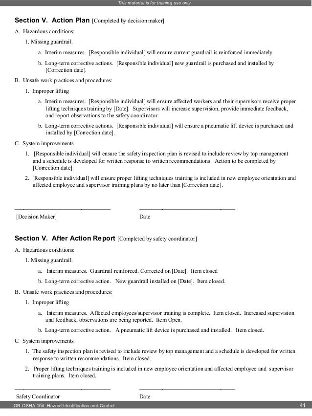 Hazard identification