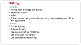 Hazard identification and risk analysis in mining industry | PPTX