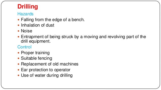 Hazard identification and risk analysis in mining industry