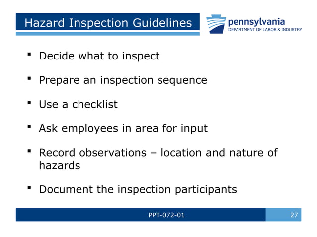 Hazard Identification methods using in industries | PPT