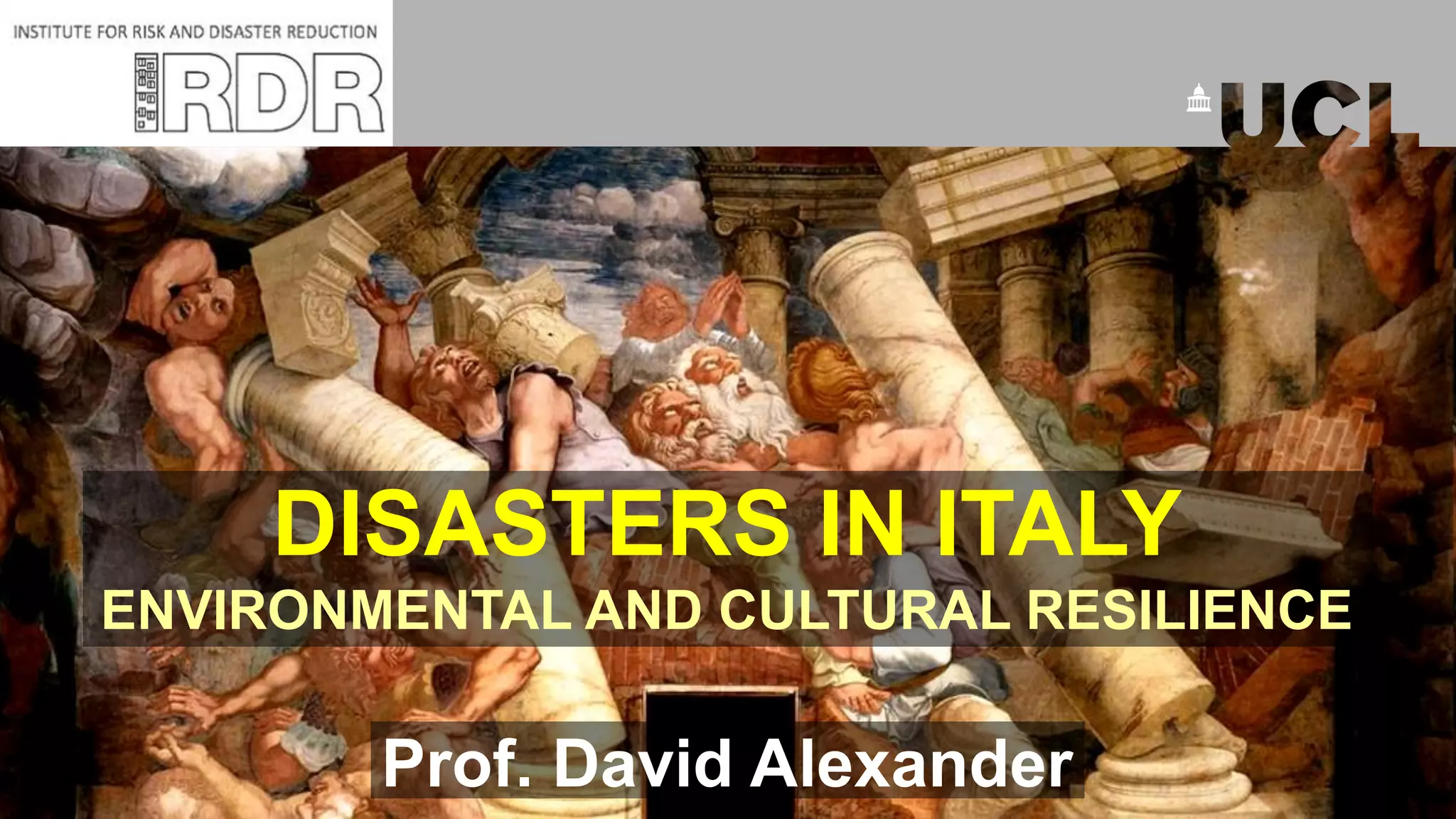 Disasters in Italy: Environmental and Cultural Resilience | PPT | Free ...