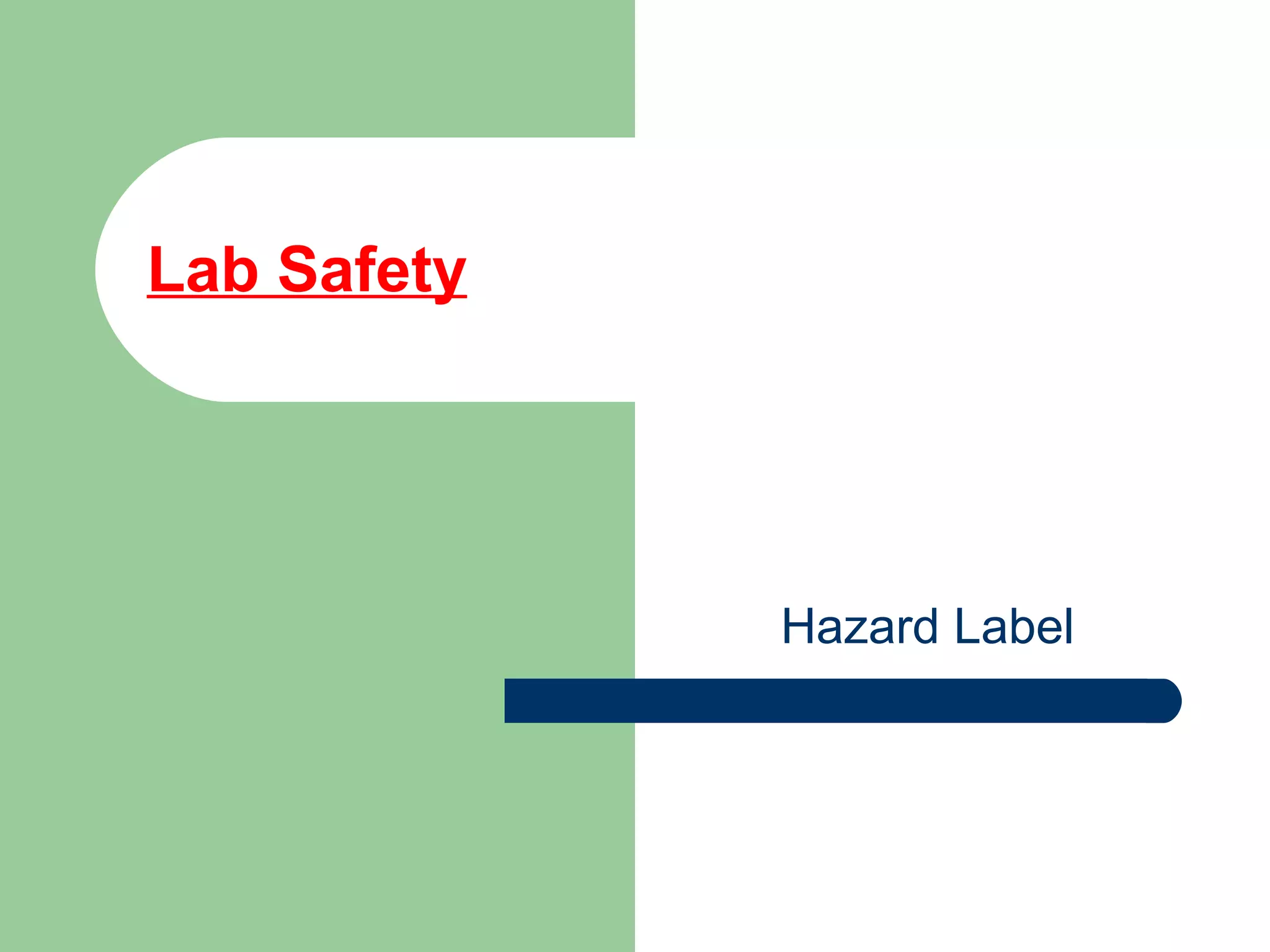 Hazard label 2013 | PPT