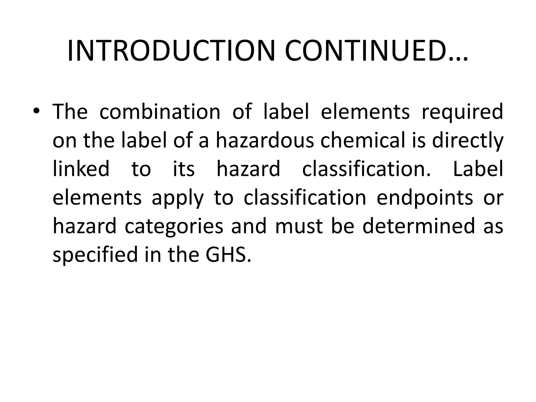 Hazard labels of chemicals | PPTX