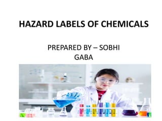 Hazard labels of chemicals | PPTX