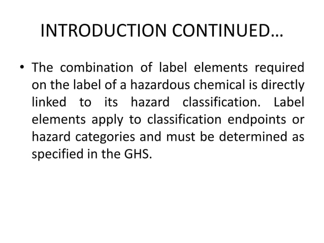 Hazard labels of chemicals | PPTX | Chemistry | Science