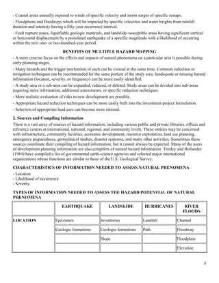 Hazard mapping | PDF