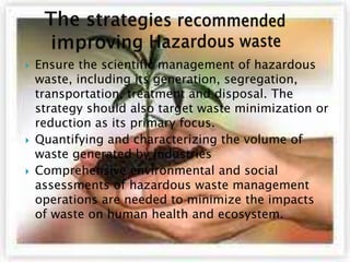 Hazardous Waste Management | PPTX