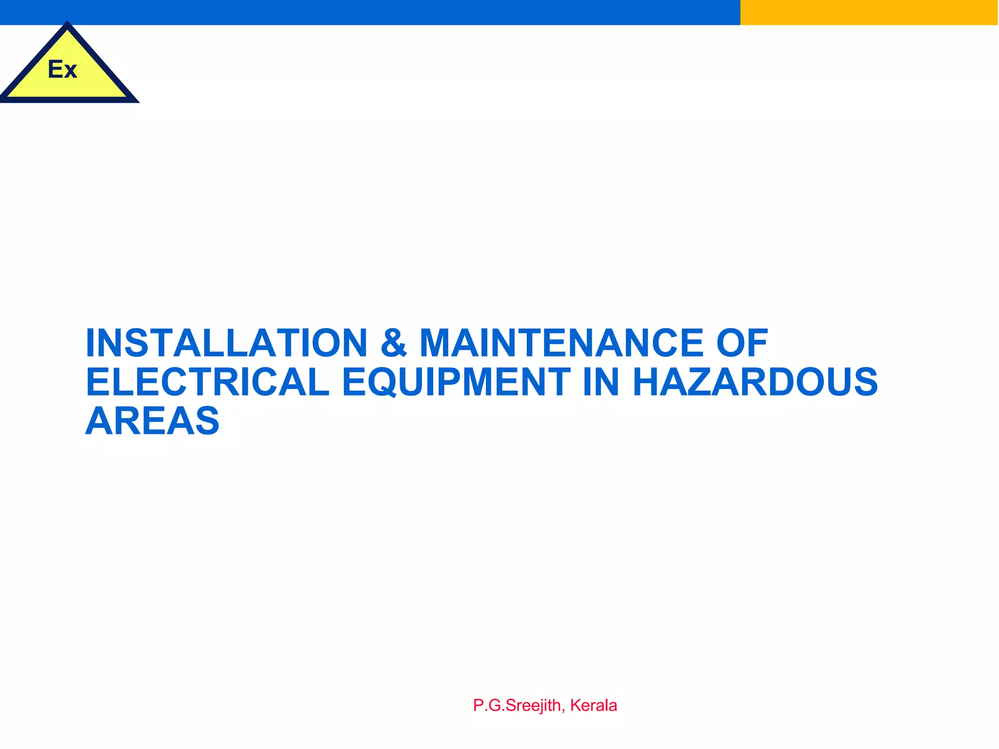 Hazardous Area Classification | PPT