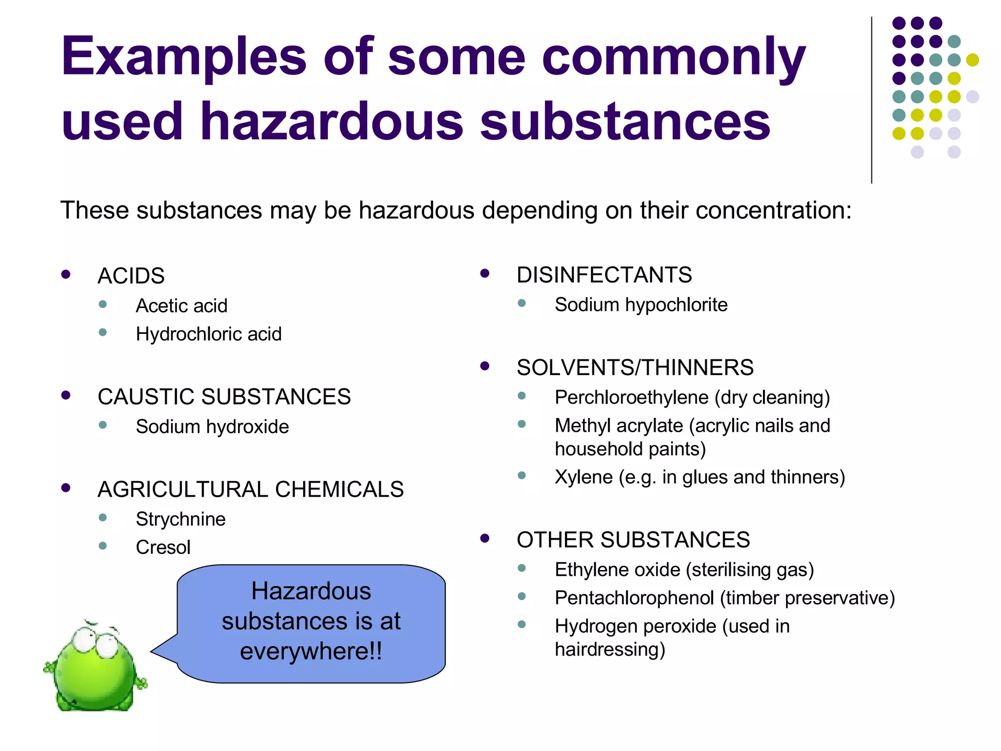 Hazardous substances | PPT