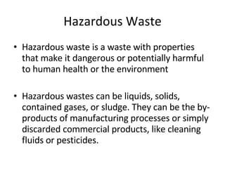 Hazardous Waste | PPT