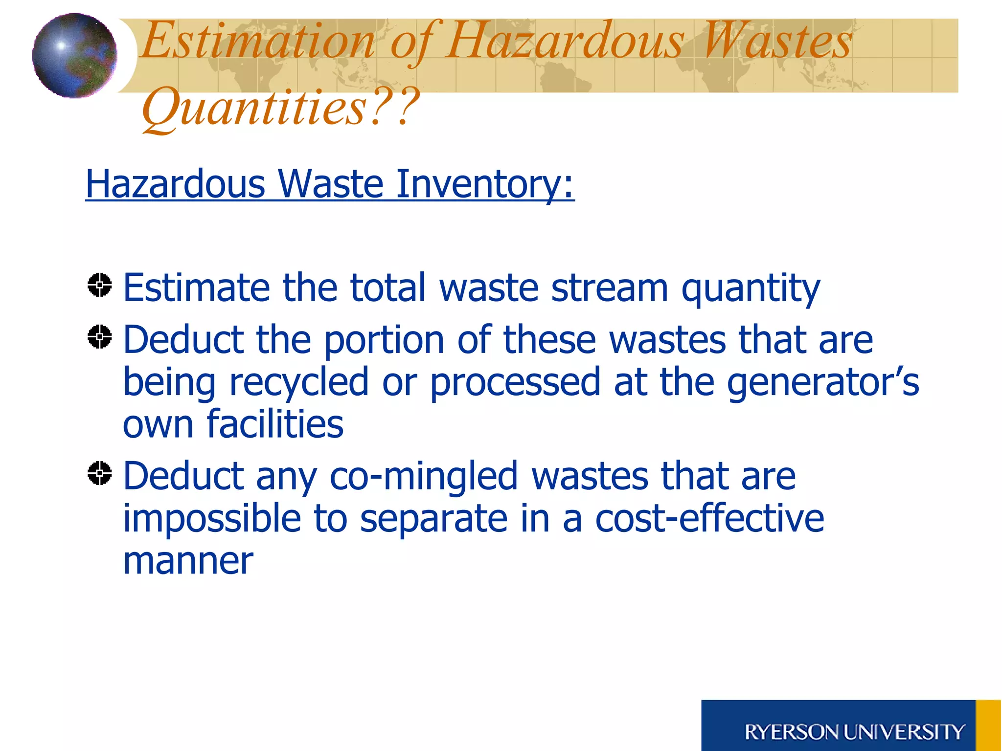 Hazardous Waste Management | PPT